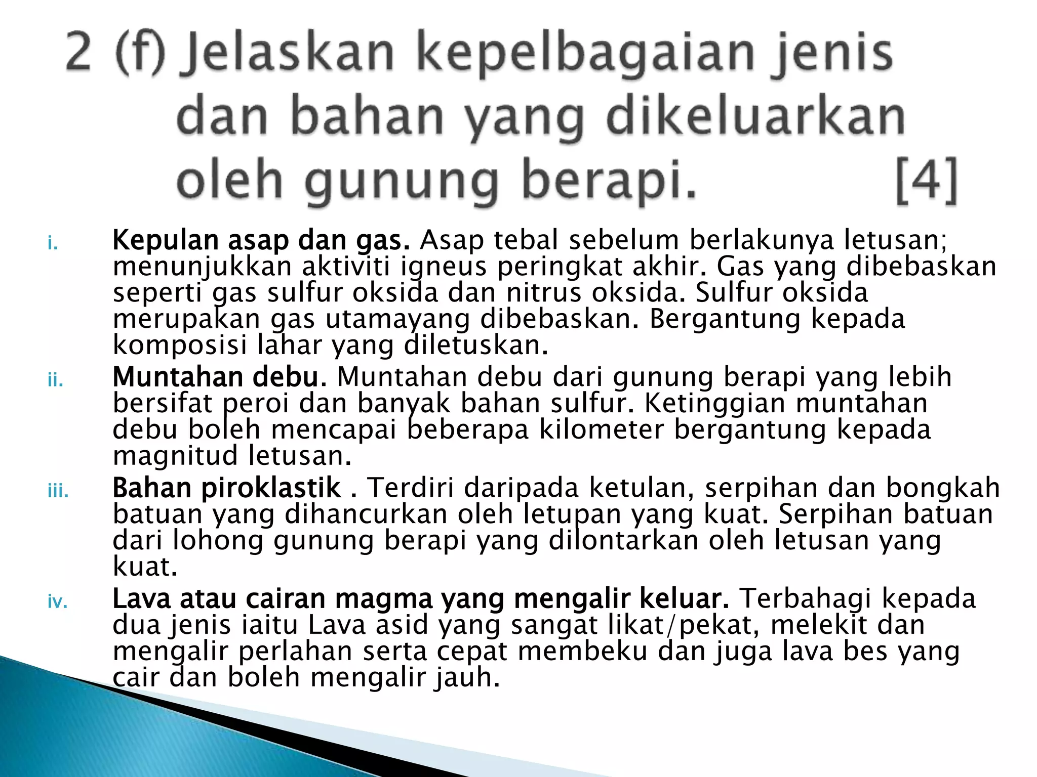 Kuliah 7 -PROSES ENDOGENIK: LIPATAN, GELINCIRAN DAN GUNUNG BERAPI | PPTX