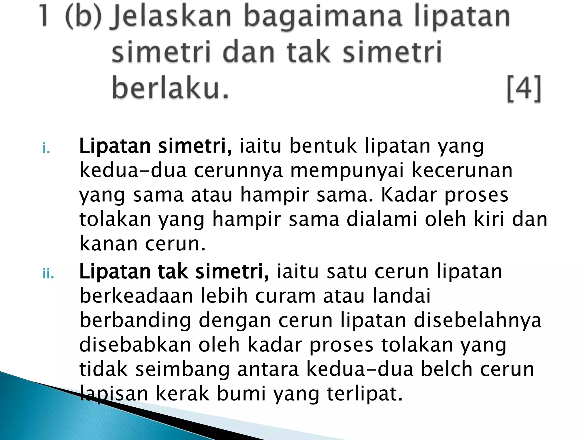 Kuliah 7 -PROSES ENDOGENIK: LIPATAN, GELINCIRAN DAN GUNUNG BERAPI | PPTX