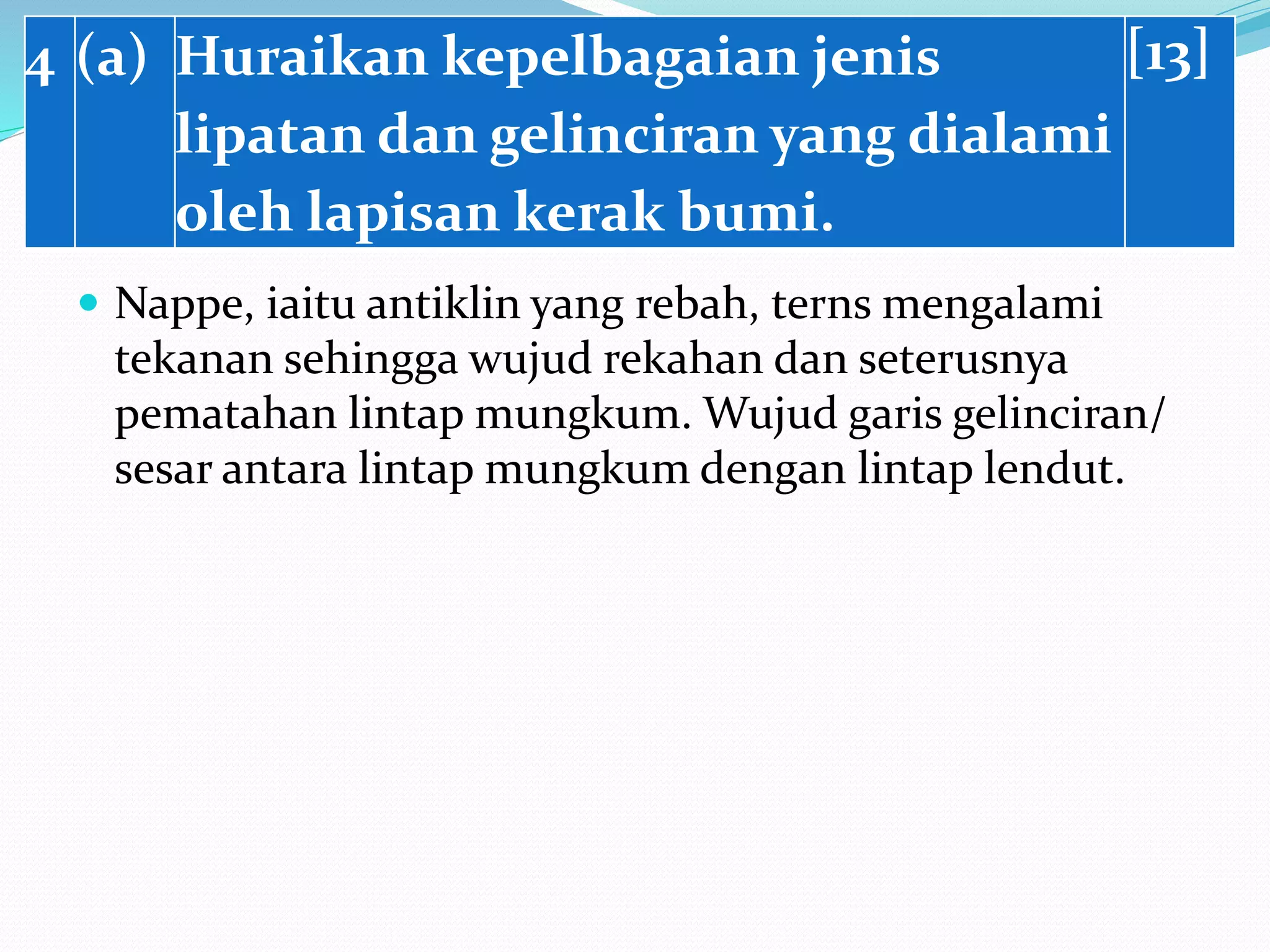 Kuliah 7 -PROSES ENDOGENIK: LIPATAN, GELINCIRAN DAN GUNUNG BERAPI | PPTX