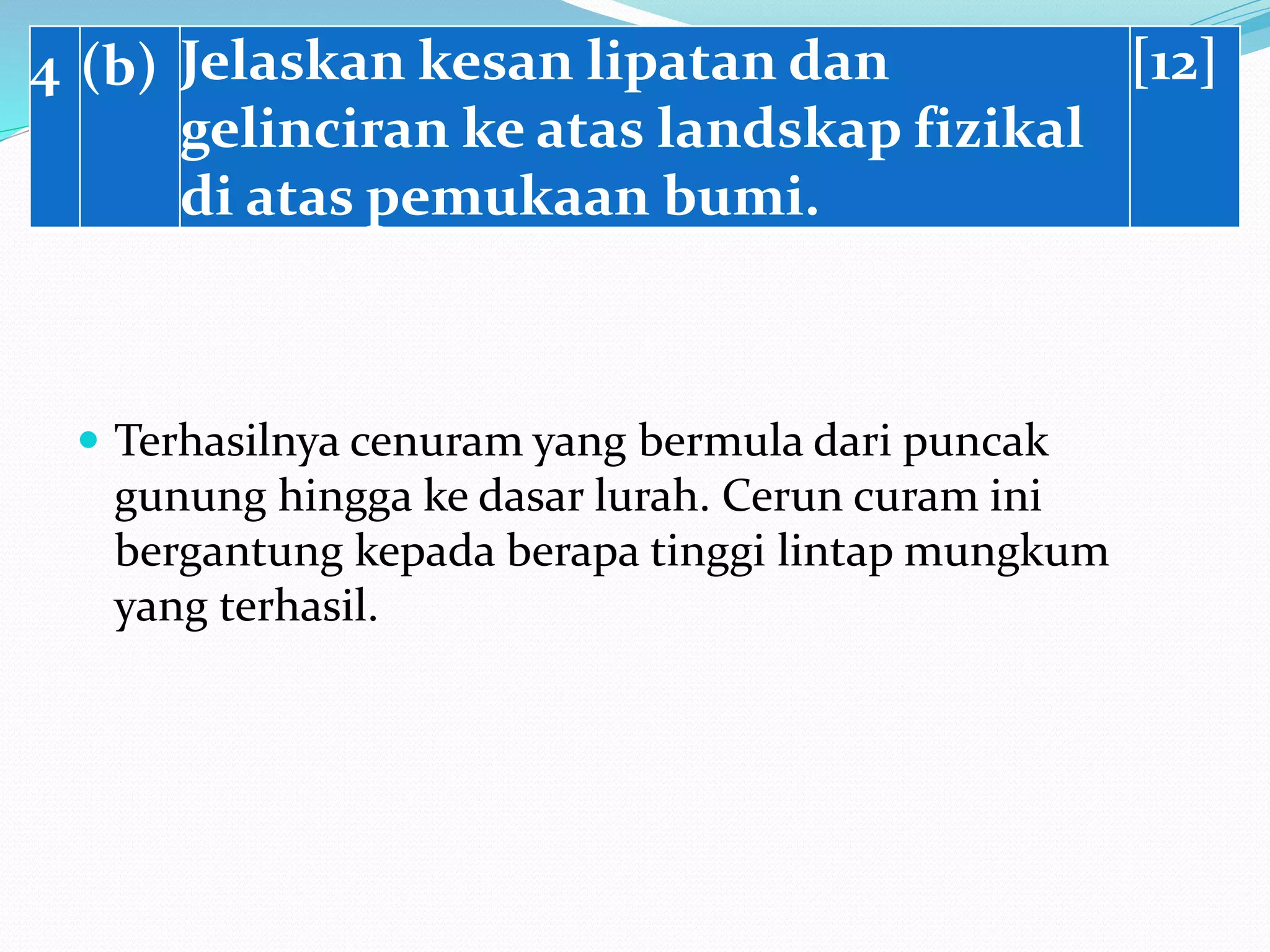 Kuliah 7 -PROSES ENDOGENIK: LIPATAN, GELINCIRAN DAN GUNUNG BERAPI | PPTX