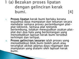 Kuliah 7 -PROSES ENDOGENIK: LIPATAN, GELINCIRAN DAN GUNUNG BERAPI | PPTX