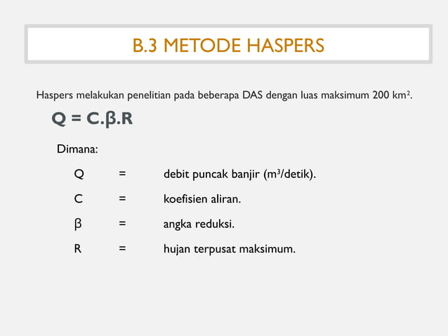 MATERI KULIAH TEKNIK SIPIL DEBIT BANJIR.pptx