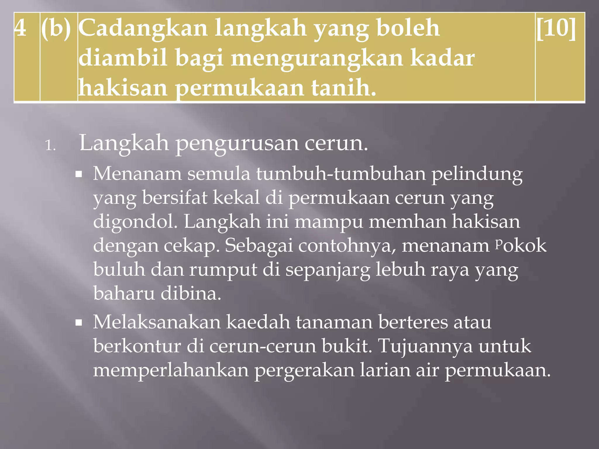 Kuliah 8 - PROSES ENDOGENIK: LULUHAWA, HAKISAN DAN GERAKAN JISIM | PPTX