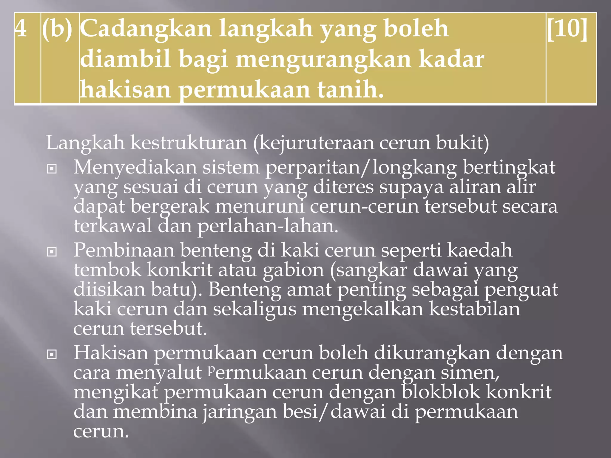 Kuliah 8 - PROSES ENDOGENIK: LULUHAWA, HAKISAN DAN GERAKAN JISIM | PPTX