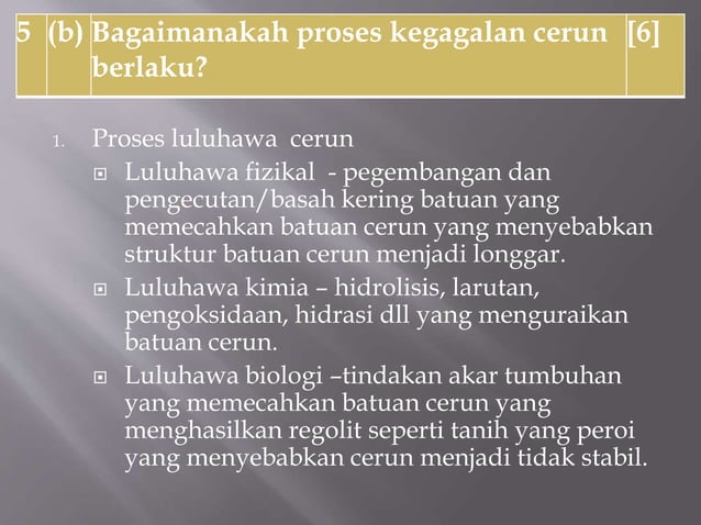 Kuliah 8 - PROSES ENDOGENIK: LULUHAWA, HAKISAN DAN GERAKAN JISIM