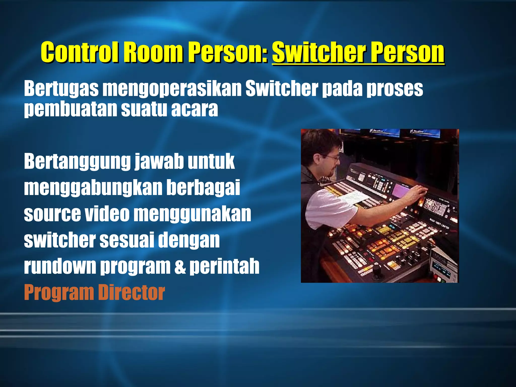 Kuliah 8 control room | PPT