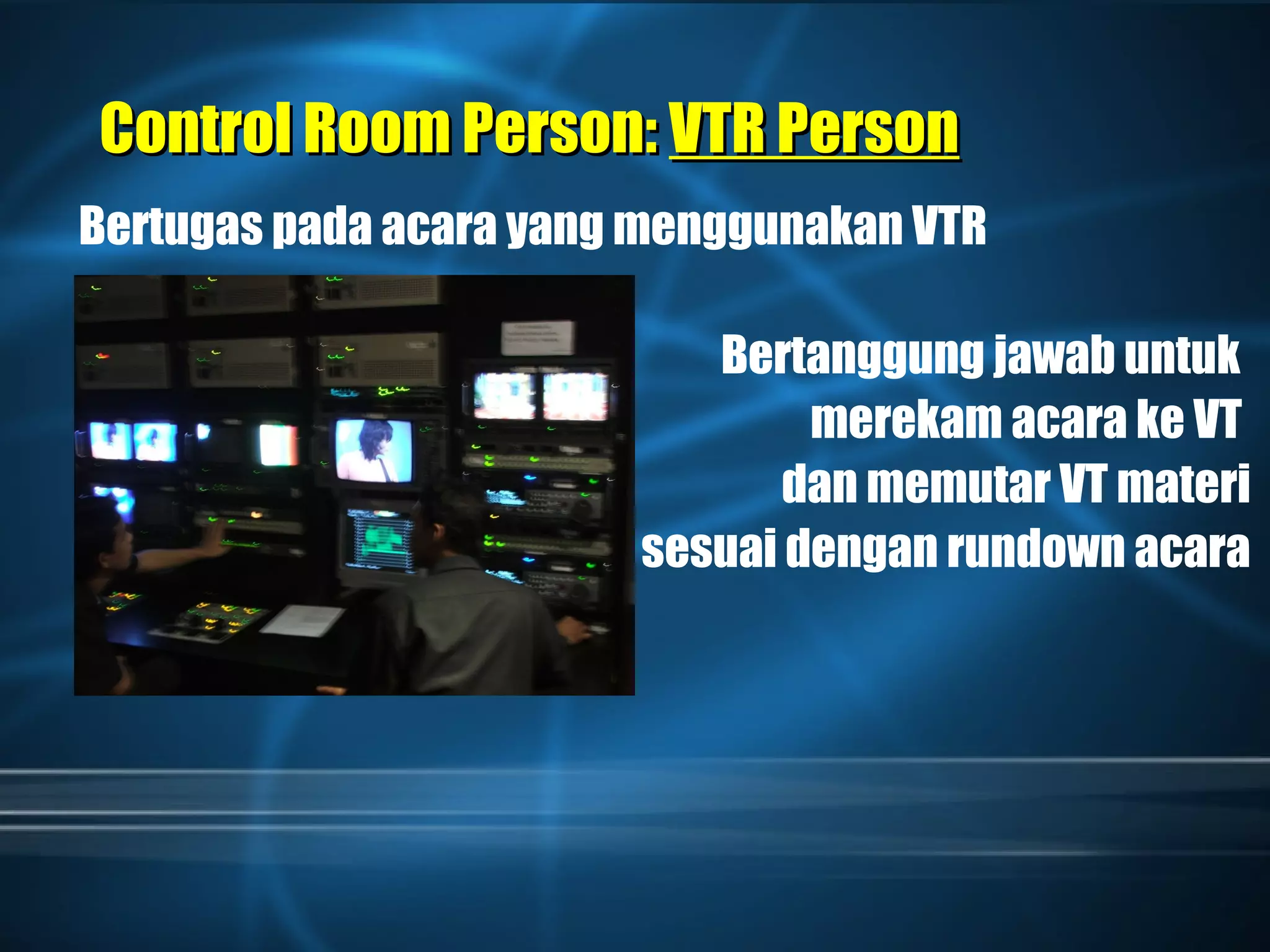 Kuliah 8 control room | PPT