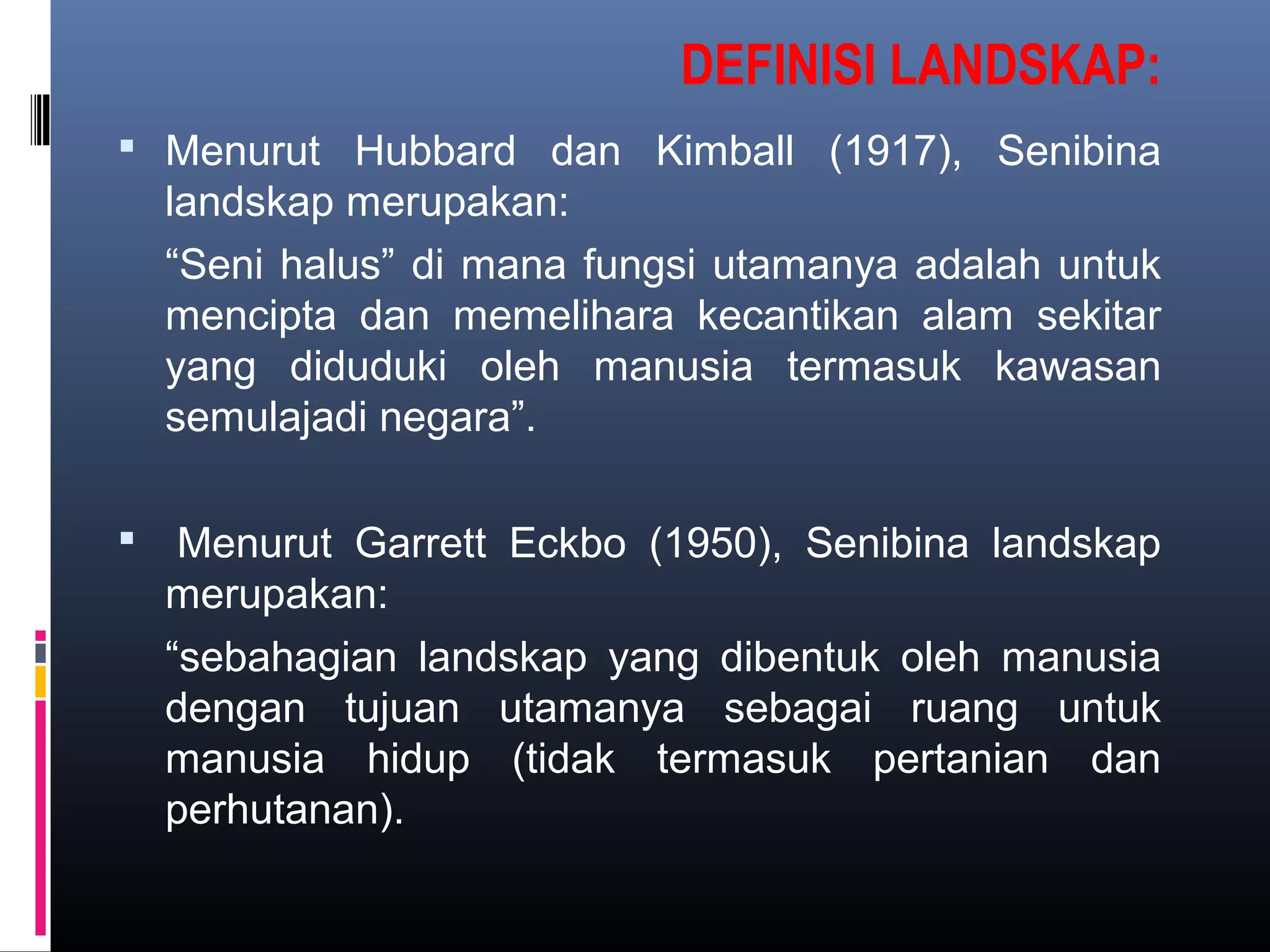 pengenalan hortikultur dan prinsip landskap | PPT