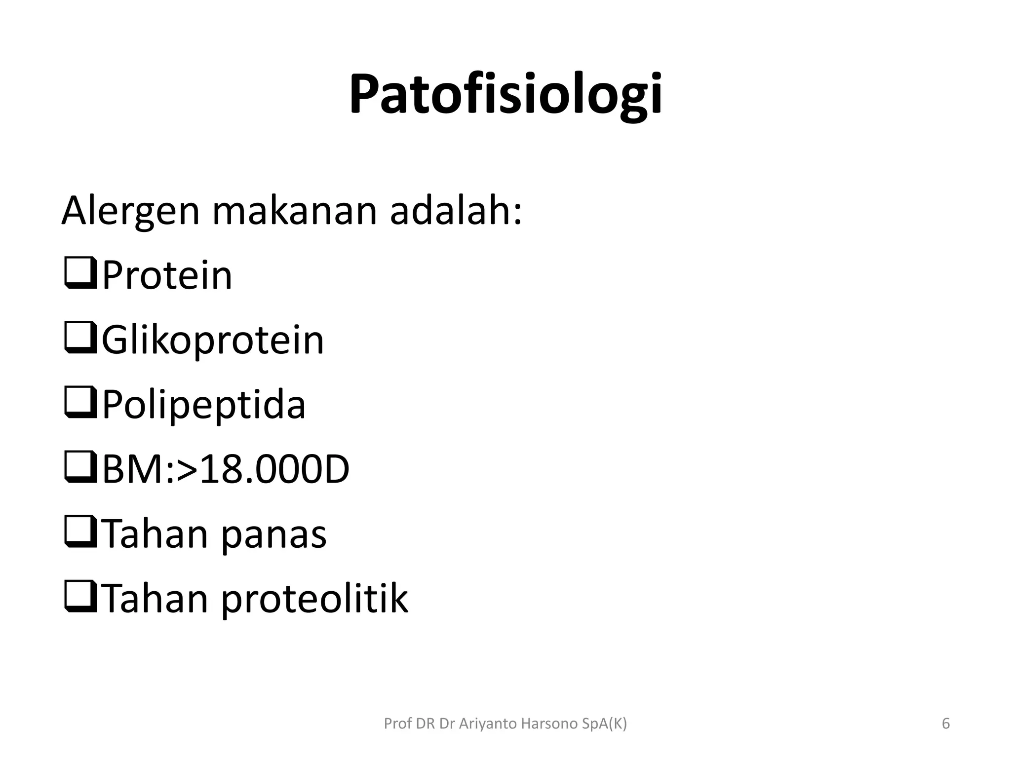 Kuliah alergi makanan | PPTX