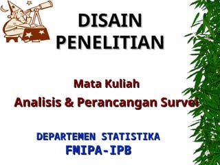 Kuliah APS 1 - Metodologi Penelitian (2019) S2 STT.ppt
