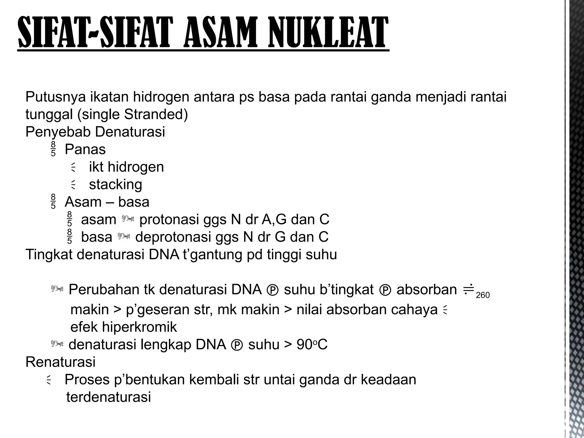 KULIAH BIOKIMIA: Asam Nukleat (DNA DAN RNA).pptx