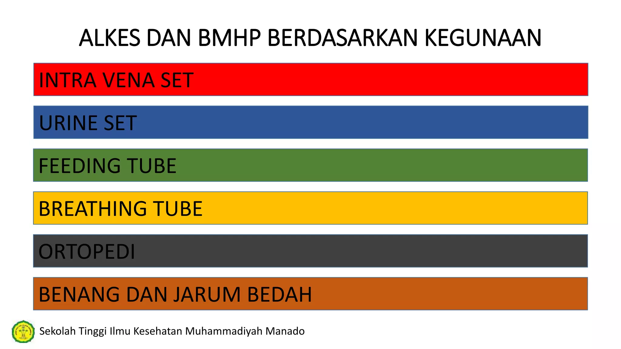 Alat Kesehatan (Alkes) dan Bahan Medis Habis Pakai (BMHP) | PPTX