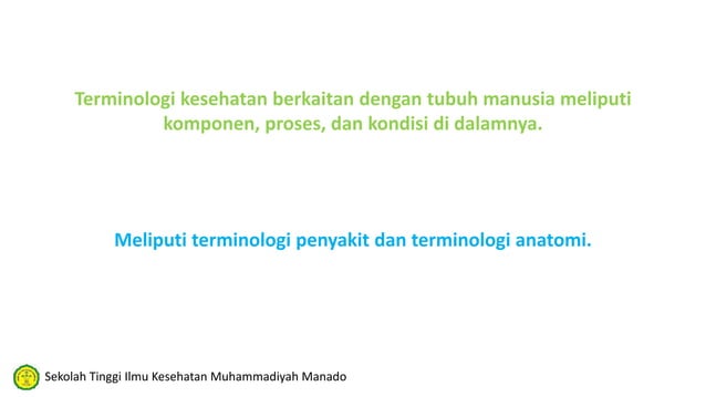 Spesialite dan Terminologi Kesehatan | PPTX