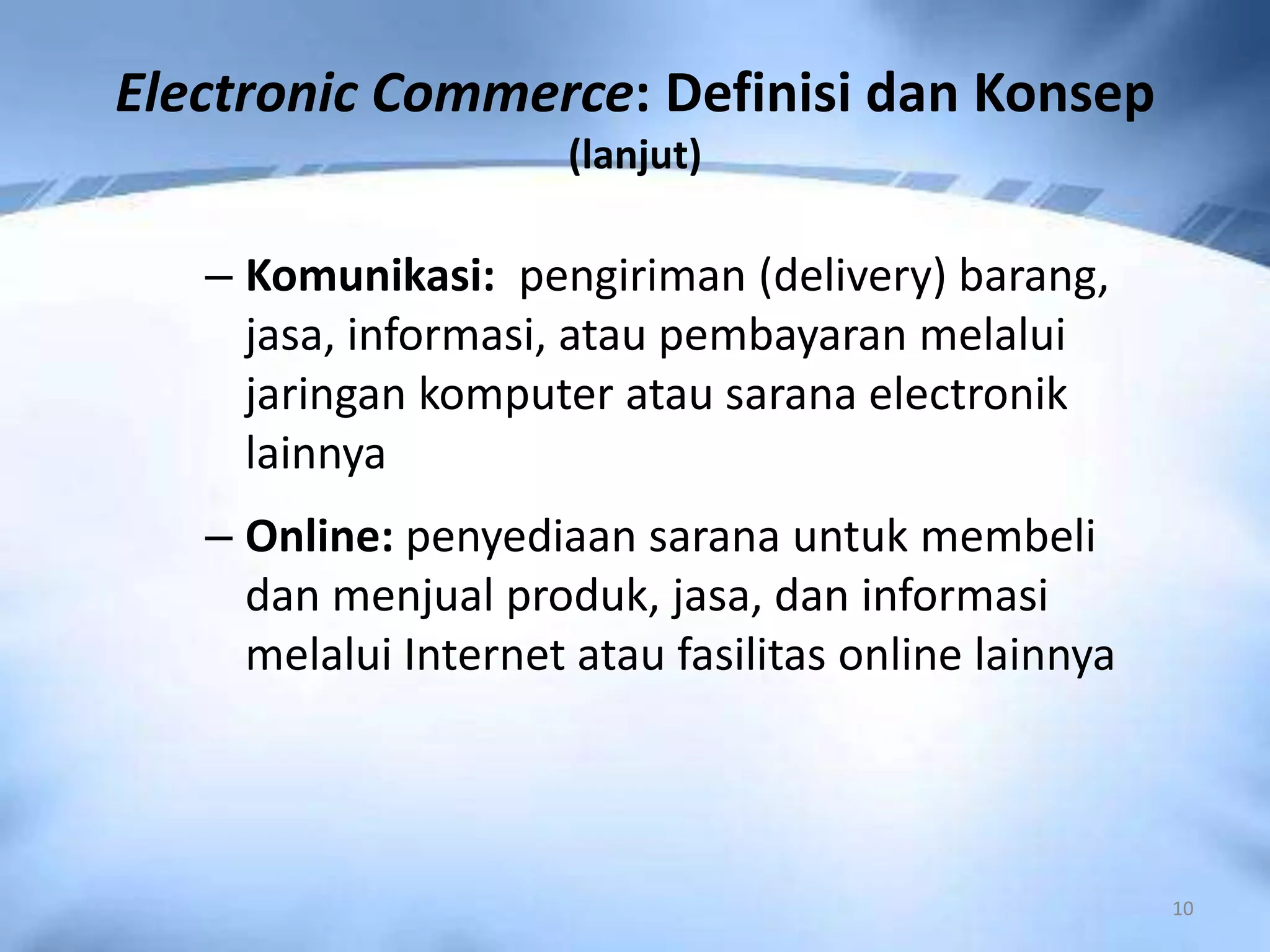 Pengantar E commerce | PPTX