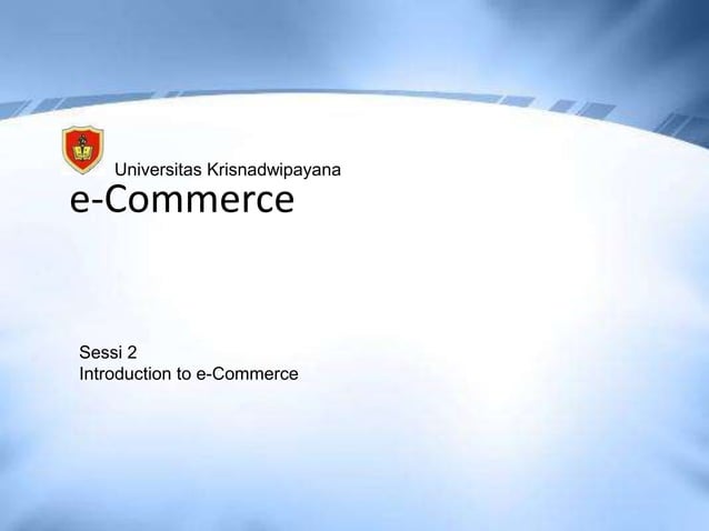 Pengantar E commerce | PPTX