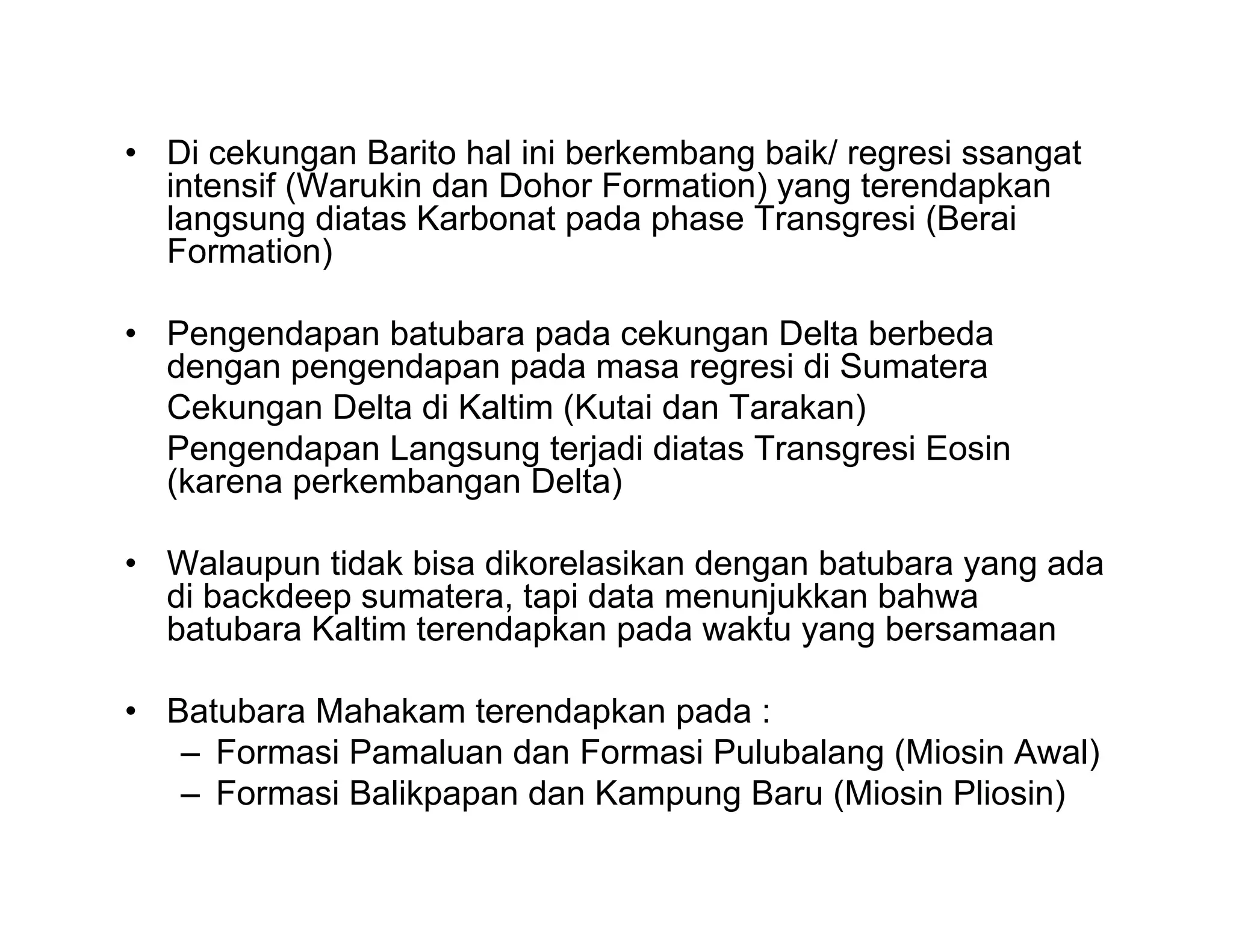 Kuliah eksplorasi & genesa geologi batubara indonesia | PDF