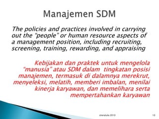 Kuliah i ii msdm - introduction | PPTX