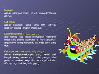 Kelompok sosial | PPT