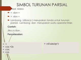 Kuliah II Turunan Parsial-rumus dan teorema terkait.pptx