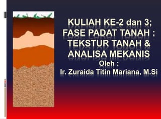 Kuliah ke-2 Fase Padat Tanah-tekstur.pptx