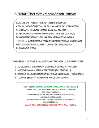 komunikasi antar pribadi | DOCX