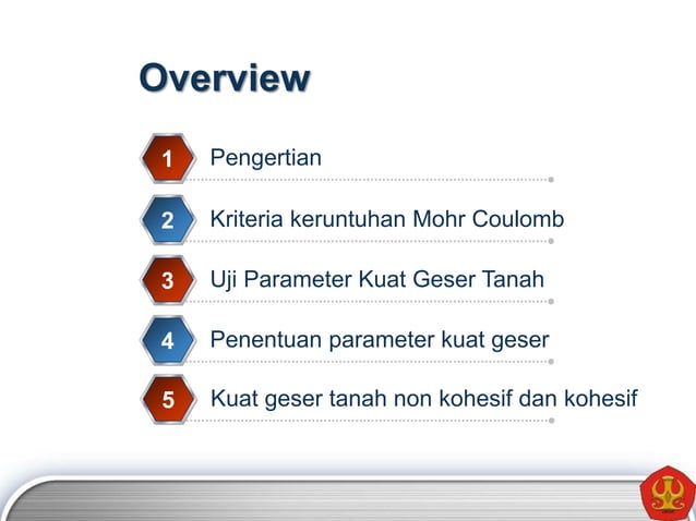 Kuliah Kuat Geser Tanah Pada Topik Mekanika Tanah | PPTX