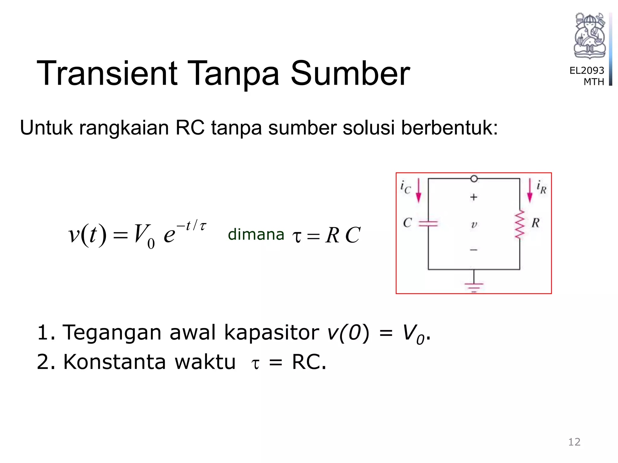 1st Order Transient Circuit Ppt