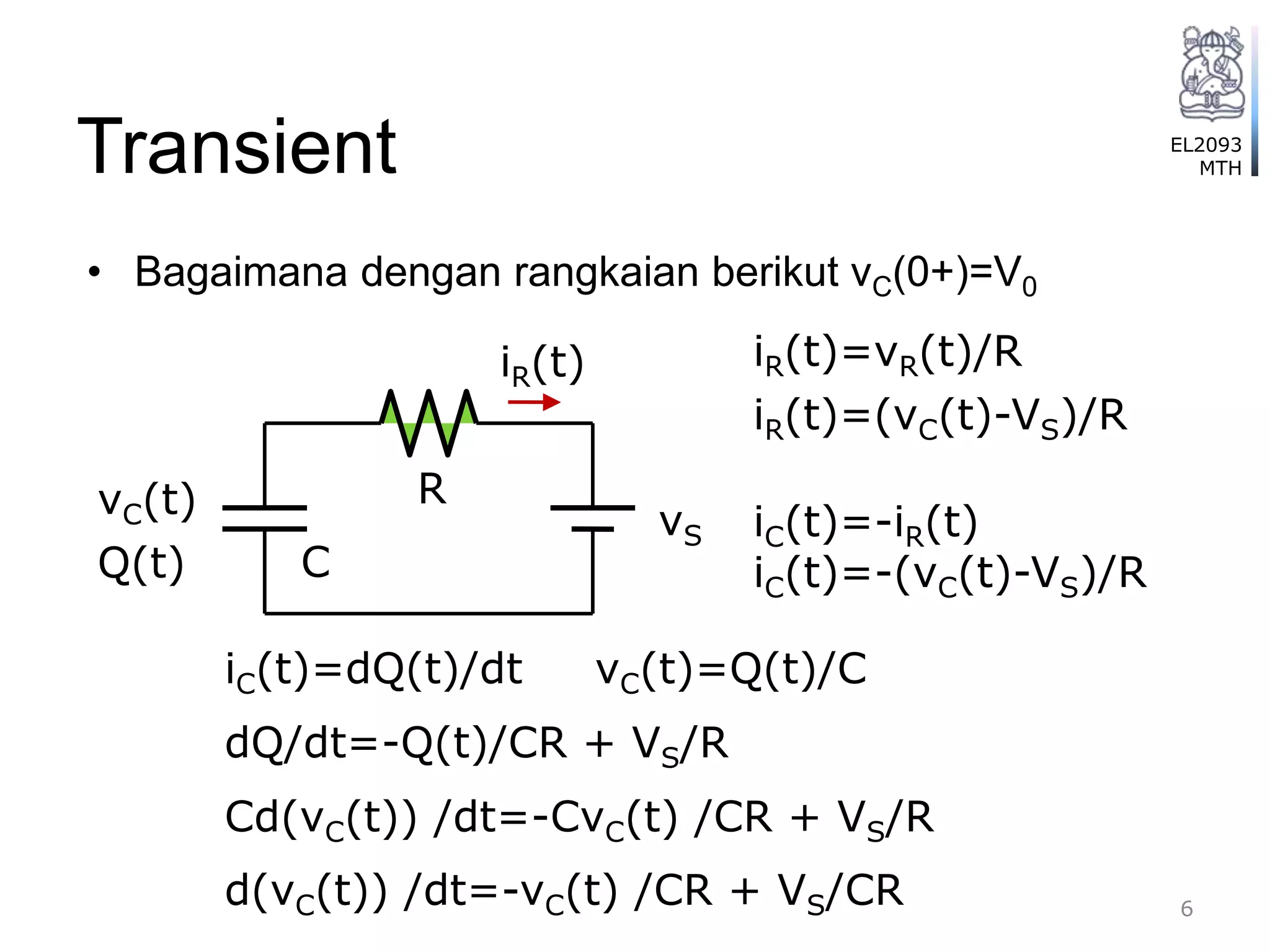 1st order transient circuit | PPT