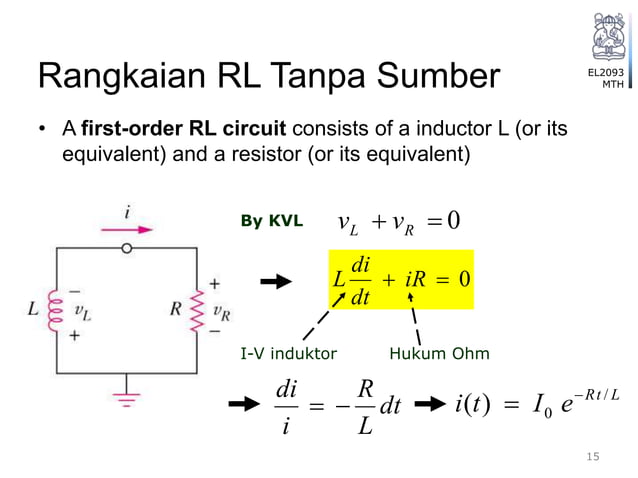 1st Order Transient Circuit Ppt 5965