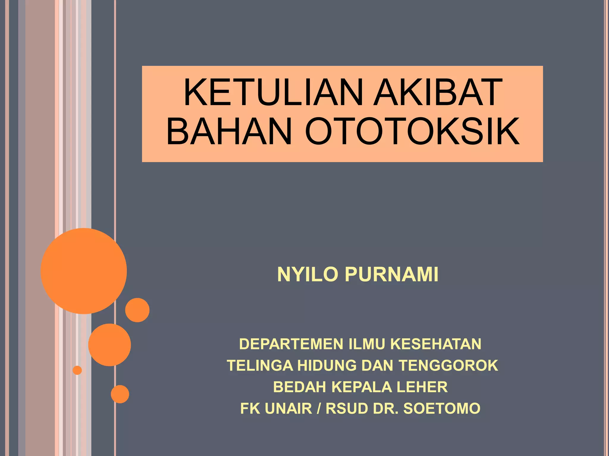 ototoksisitas | PPTX