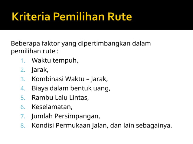 Trip Assignment Model/Route Choice Model | PPT
