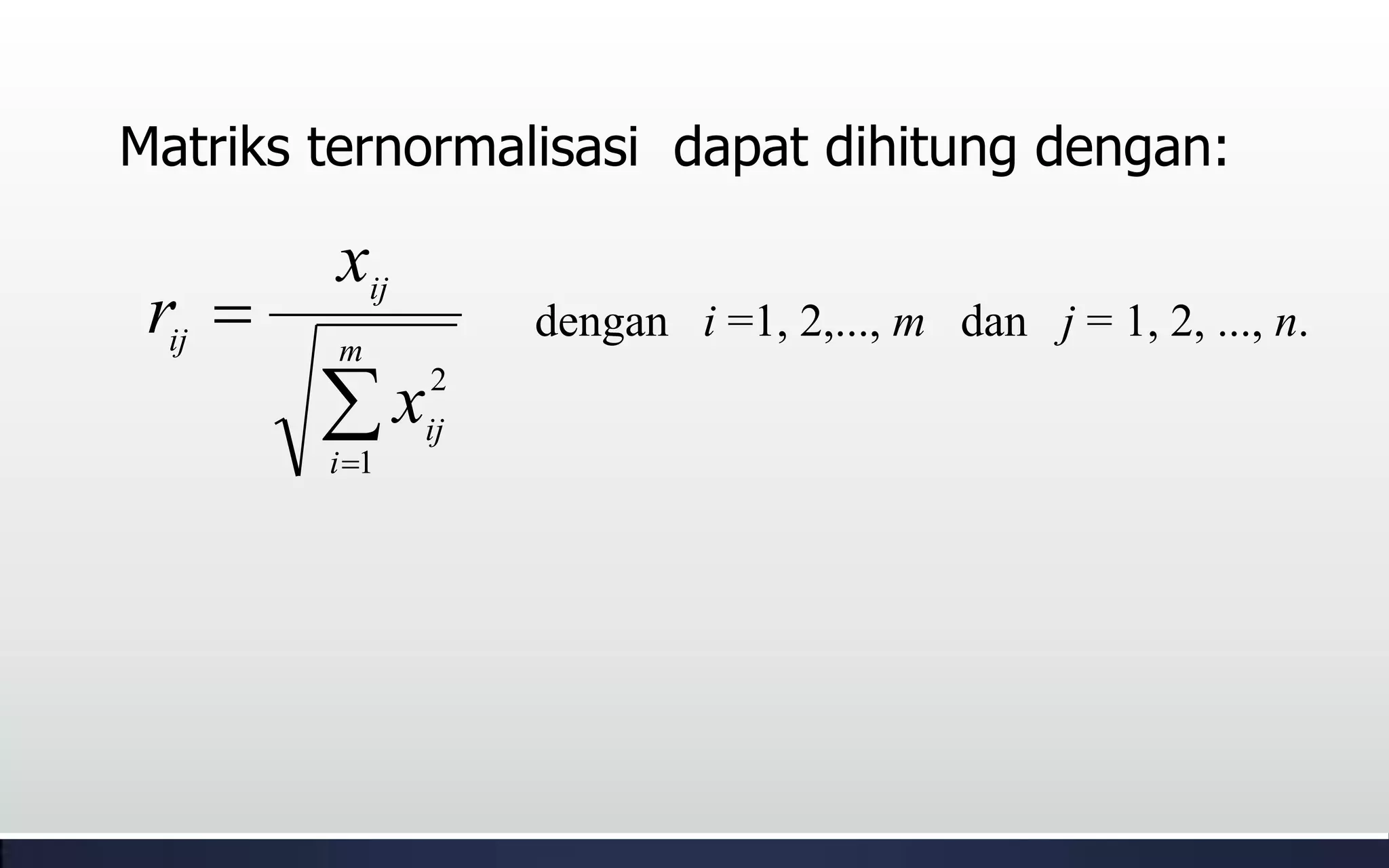 Kuliah SPK : Metode TOPSIS | PDF