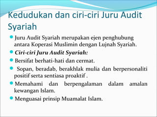 Presentation: Audit Syariah Dalam Koperasi Muslimin Oleh datuk mohamad ...