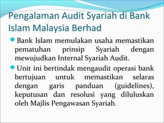 Presentation: Audit Syariah Dalam Koperasi Muslimin Oleh datuk mohamad ...
