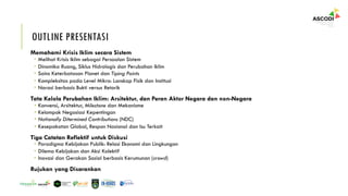 Krisis Iklim: perubahan sosial, inovasi dan tata kelola (Climate Crisis: social change ...