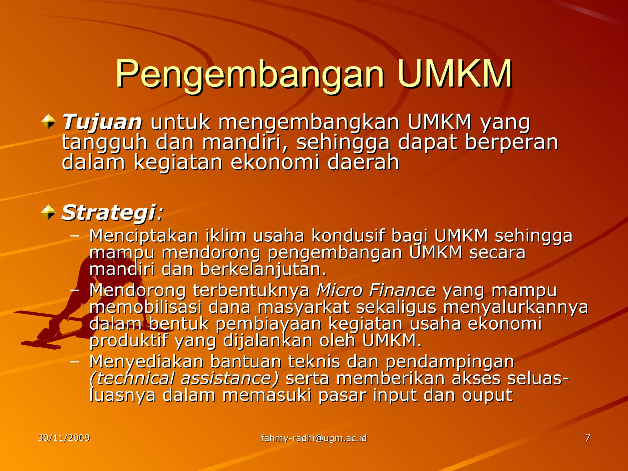 Kuliah umum strategi pengembangan ekonomi rakyat | PPT