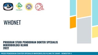 Presentasi WHONET.pptx | Operating Systems | Computer Software and ...