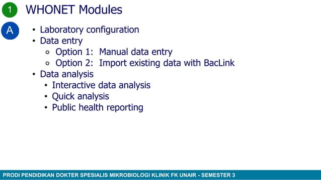 Presentasi WHONET.pptx | Operating Systems | Computer Software and ...