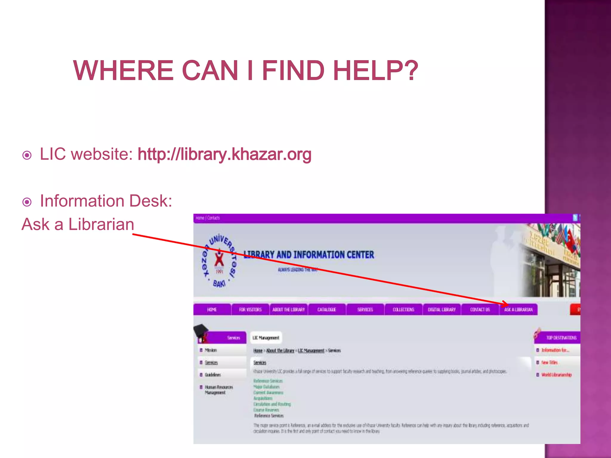 Khazar University Library | PPSX