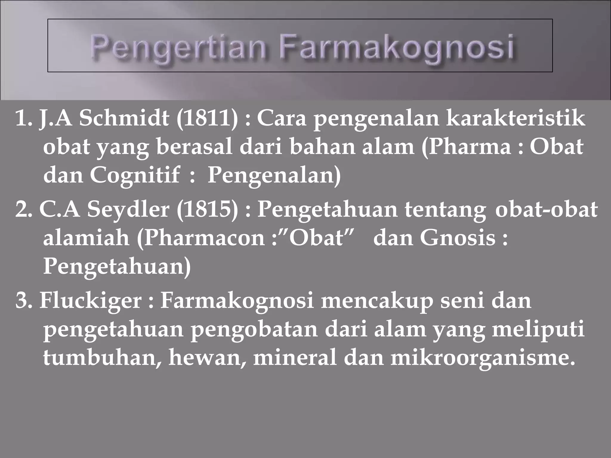 Kul i farmakognosi | PPT