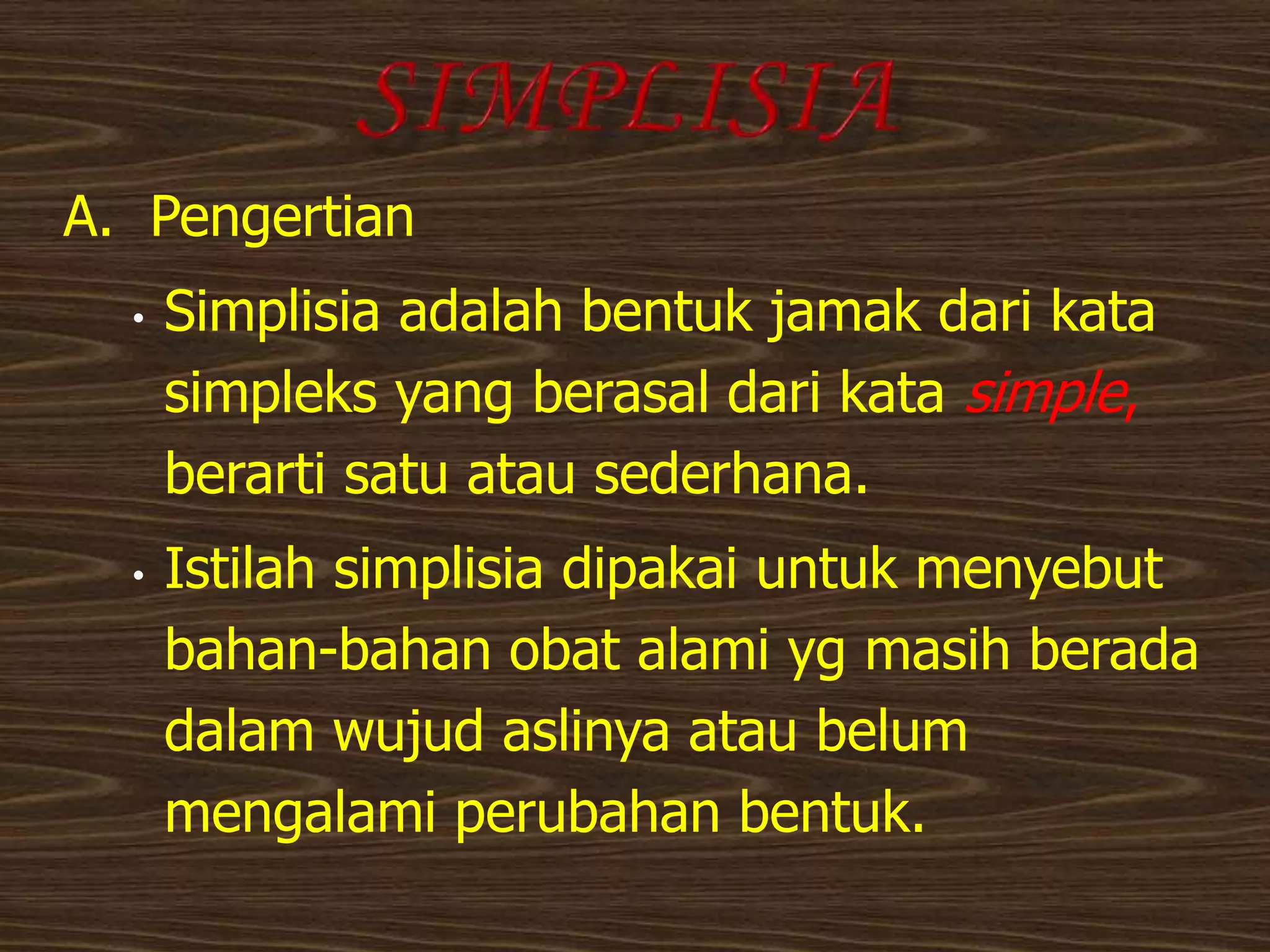 Kul ii simplisia | PPT