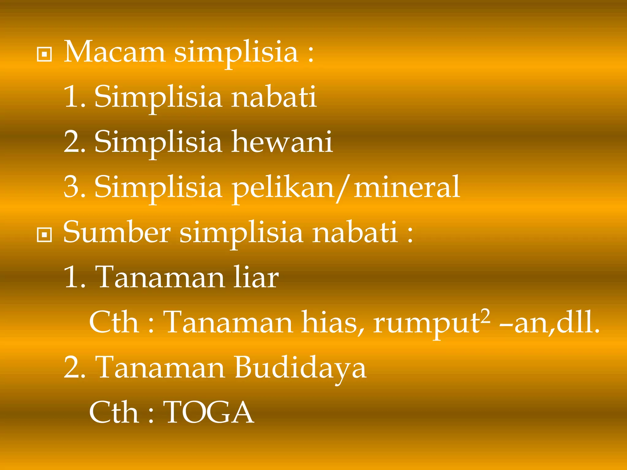 Kul ii simplisia | PPT