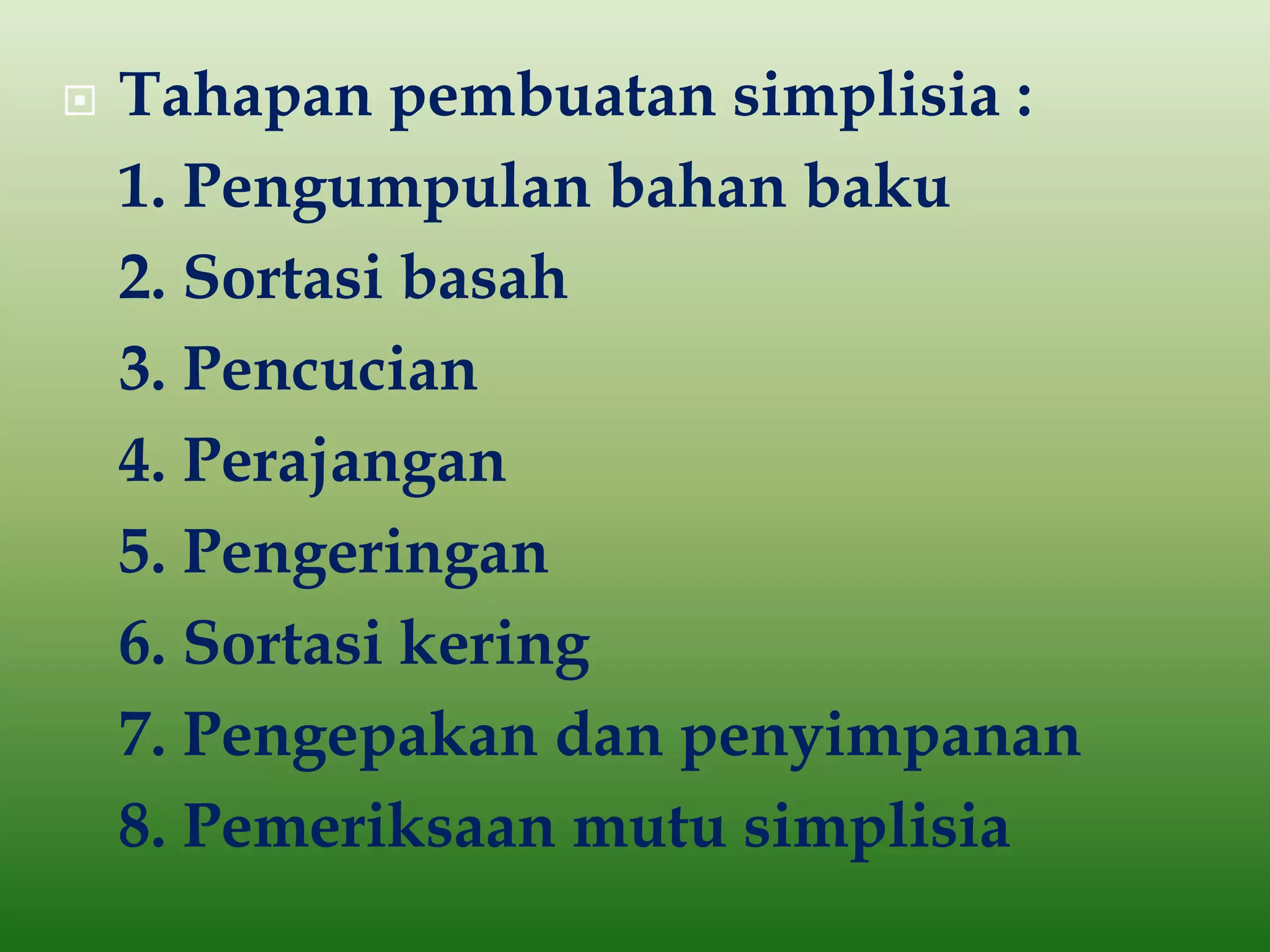 Kul ii simplisia | PPT