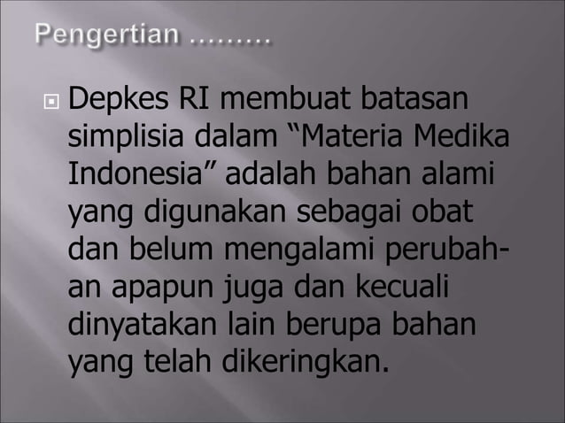 Kul ii simplisia | PPT