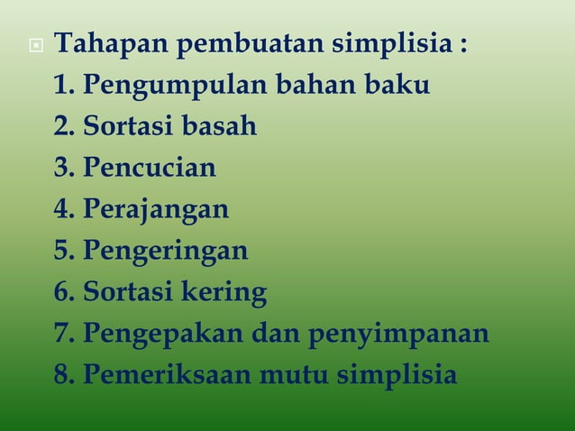 Kul ii simplisia | PPT