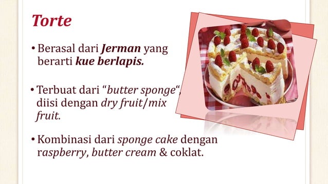 Kuliner 5 kb.1 ppt - prinsip fusion bakery, pastry, gateaux, torte | PPTX