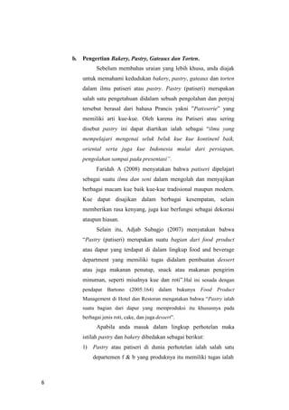 Kuliner modul 5 kb1 prinsip fusion bakery dan pastry, gateaux dan ...