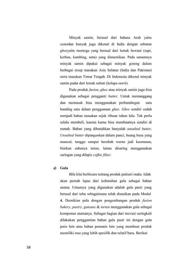 Kuliner modul 5 kb2 pengolahan fusion bakery dan pastry, gateaux, dan ...