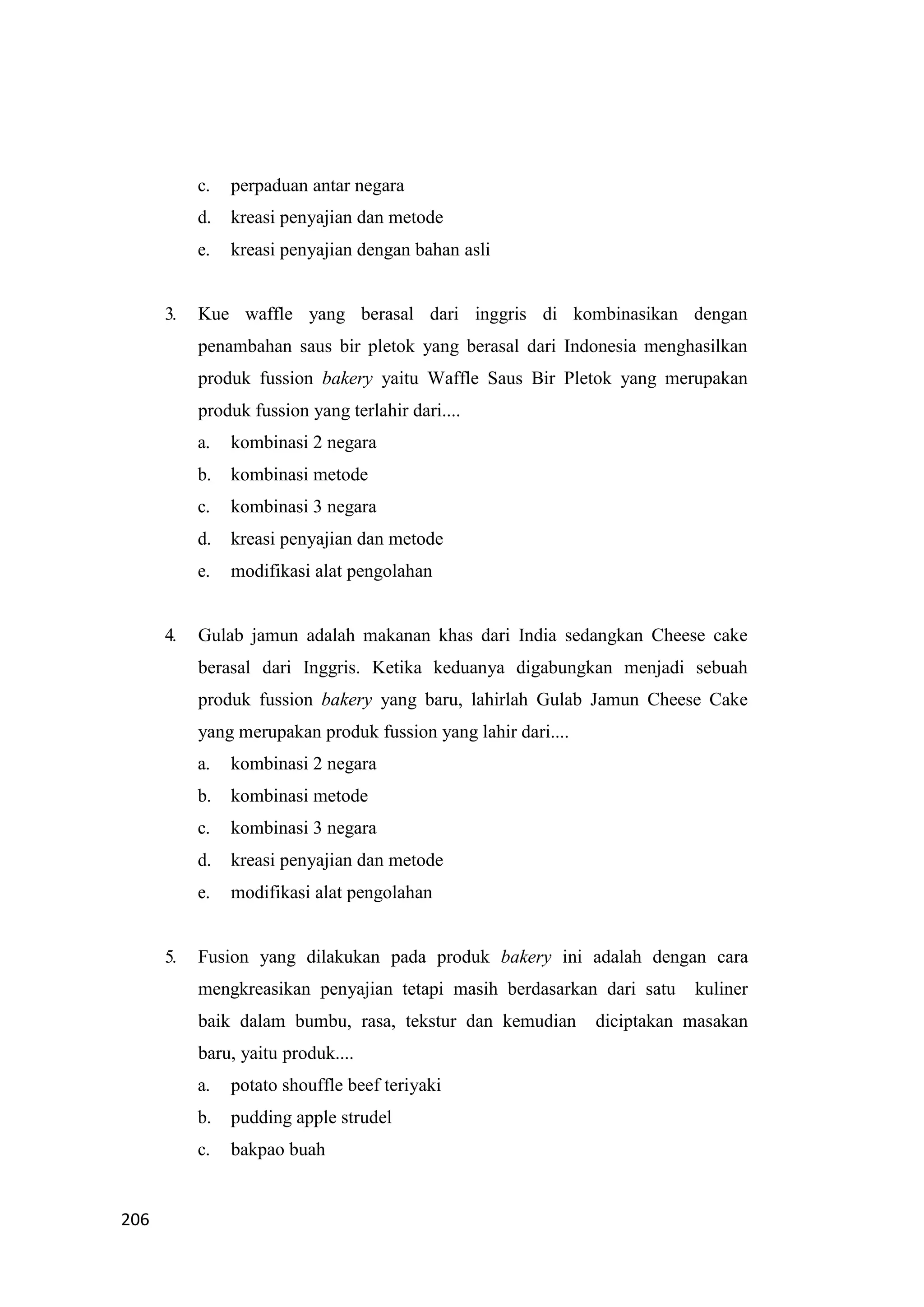 Kuliner modul 5 kb4 kreasi fusion bakery | PDF