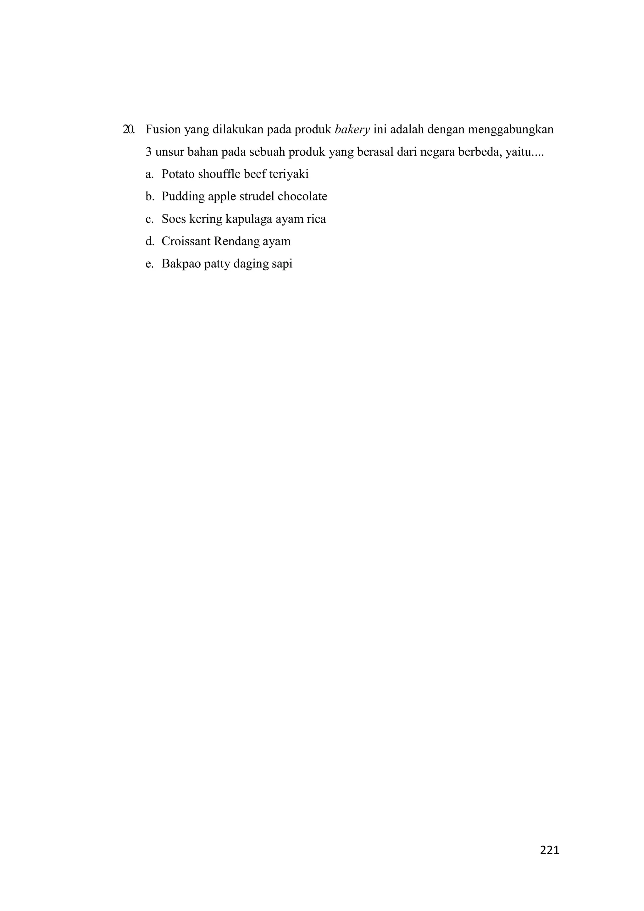 Kuliner modul 5 kb4 kreasi fusion bakery | PDF